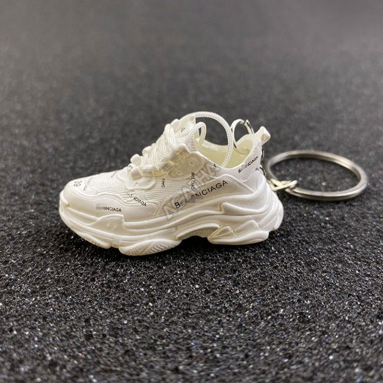 3D sneaker keychain wholesale mini shoe Balenciaga Triple S Neon Green ...