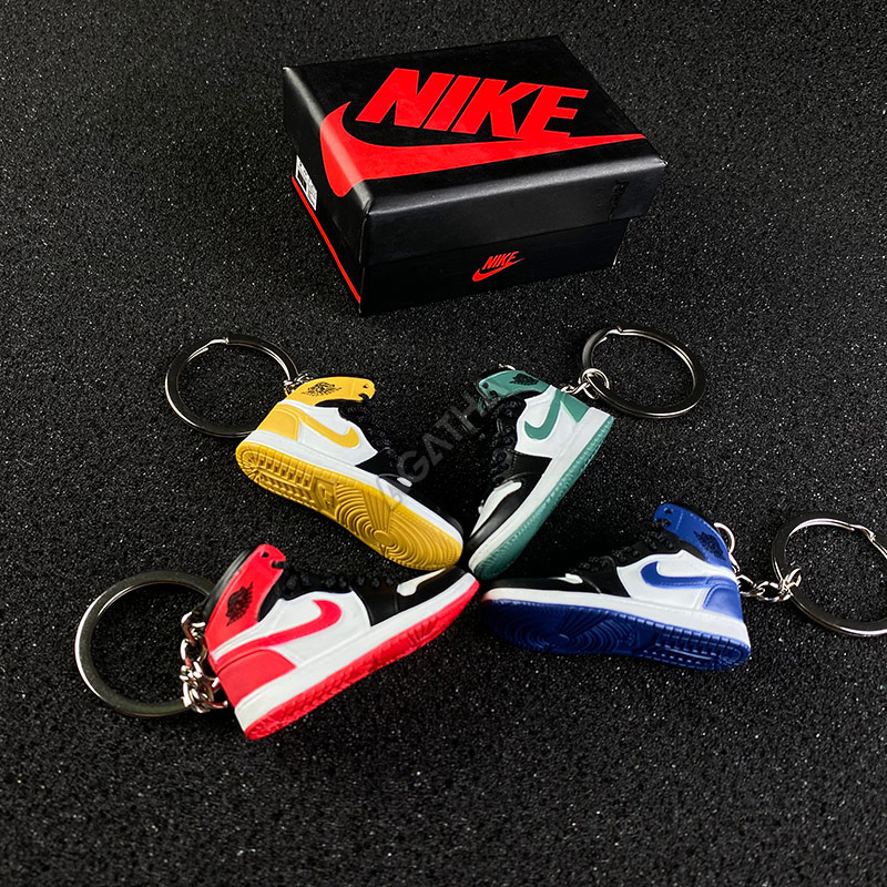 shoes sports shoe sneaker keychain, aj 1 shoe keychain
